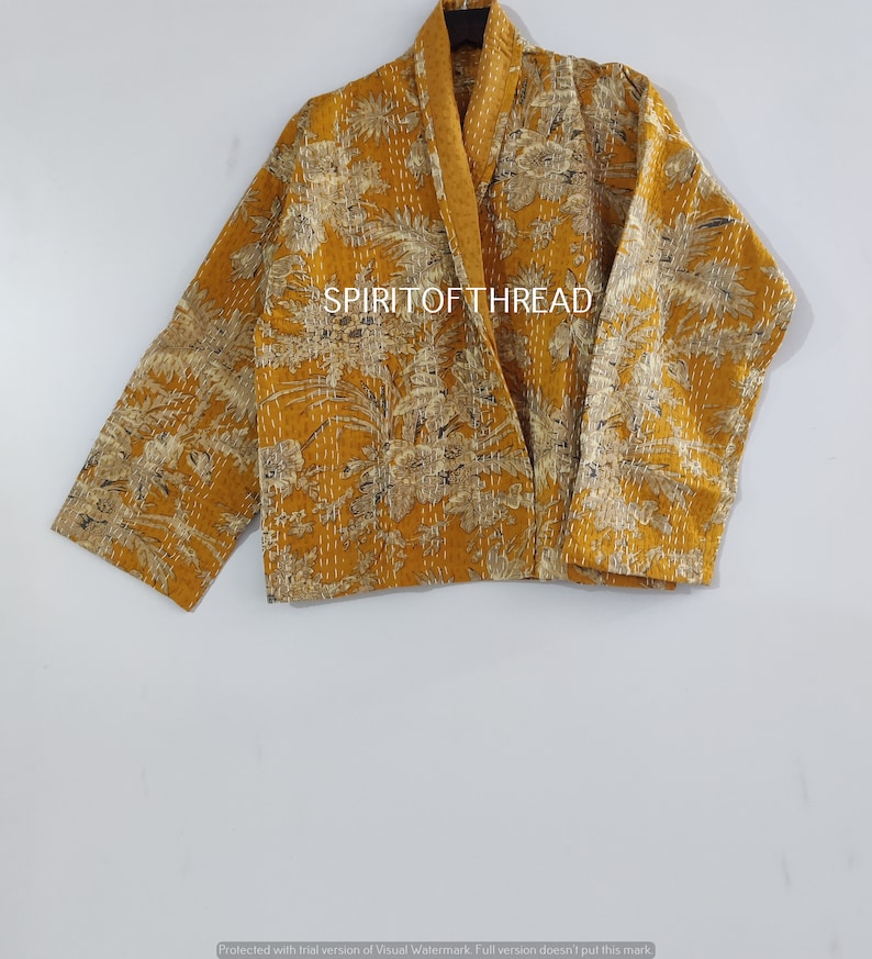 Etsys Pick, Kantha Short Jacket, Express Delivery, Quilted Kimono Jackets, Women Wear Boho Front ...