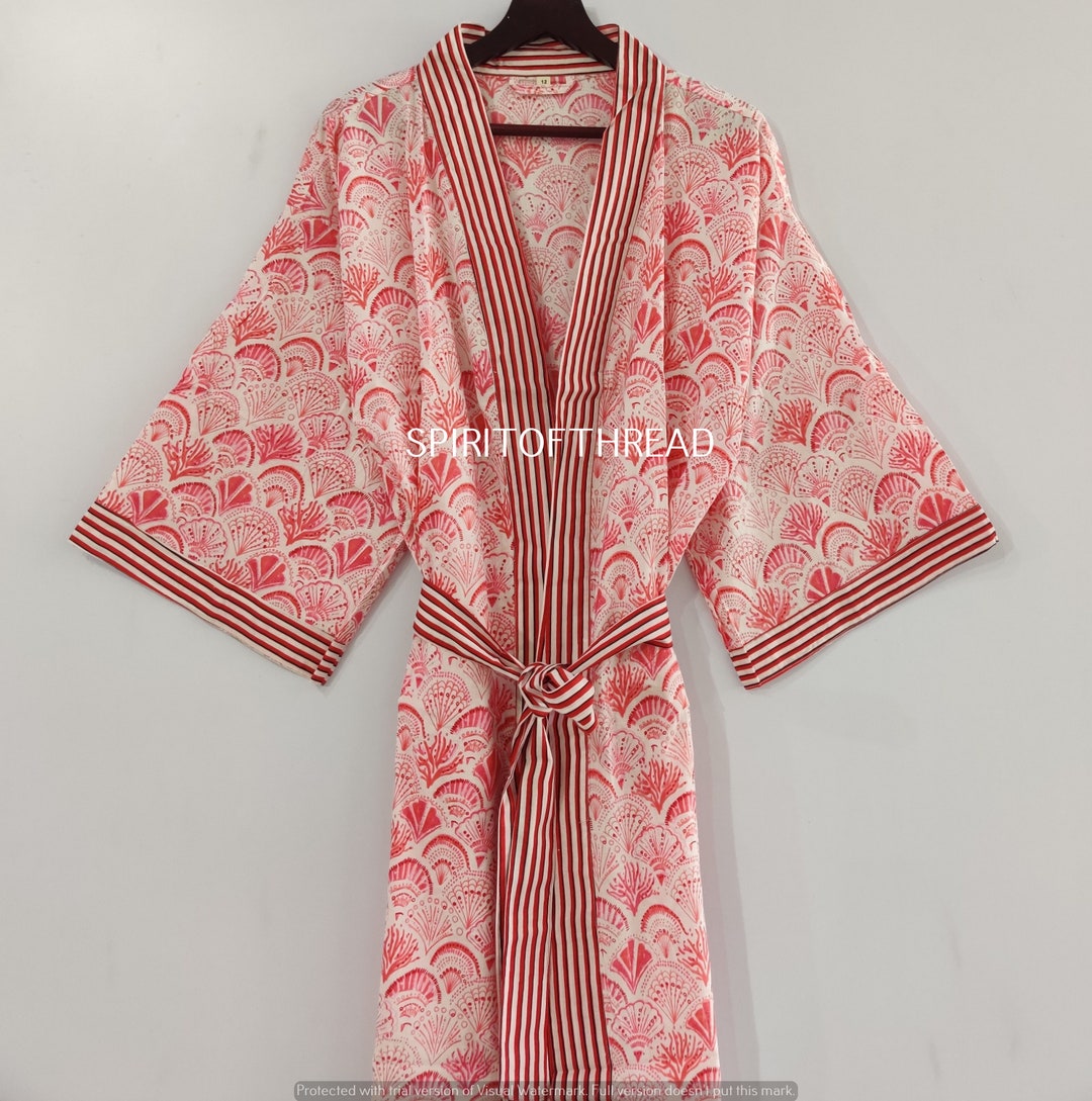 Night Wear Suit, Swim Wear, Dressing Gown Bath Robe, Cotton Kimono ...