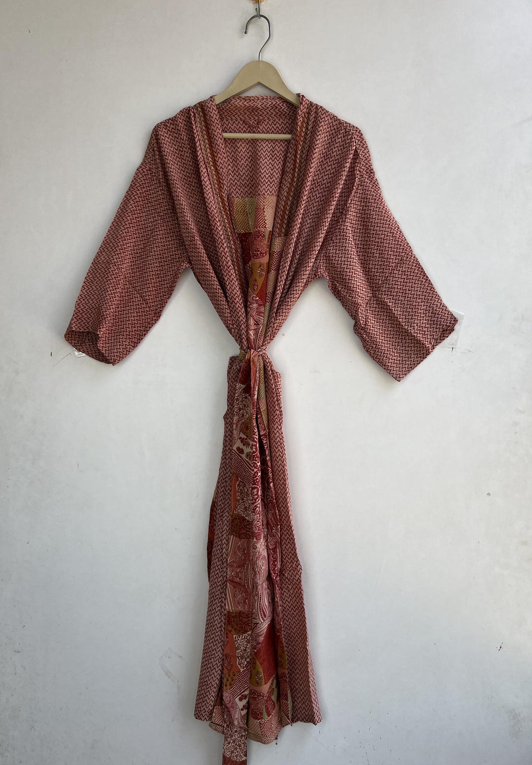 Indian Saree Kimono Night Wear Robes Bridal Party Robes Beach Wear Robe ...