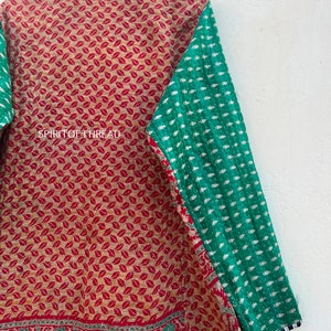 Kantha Reversible Long Length Boho Style Front Open Jacket. Vintage ...
