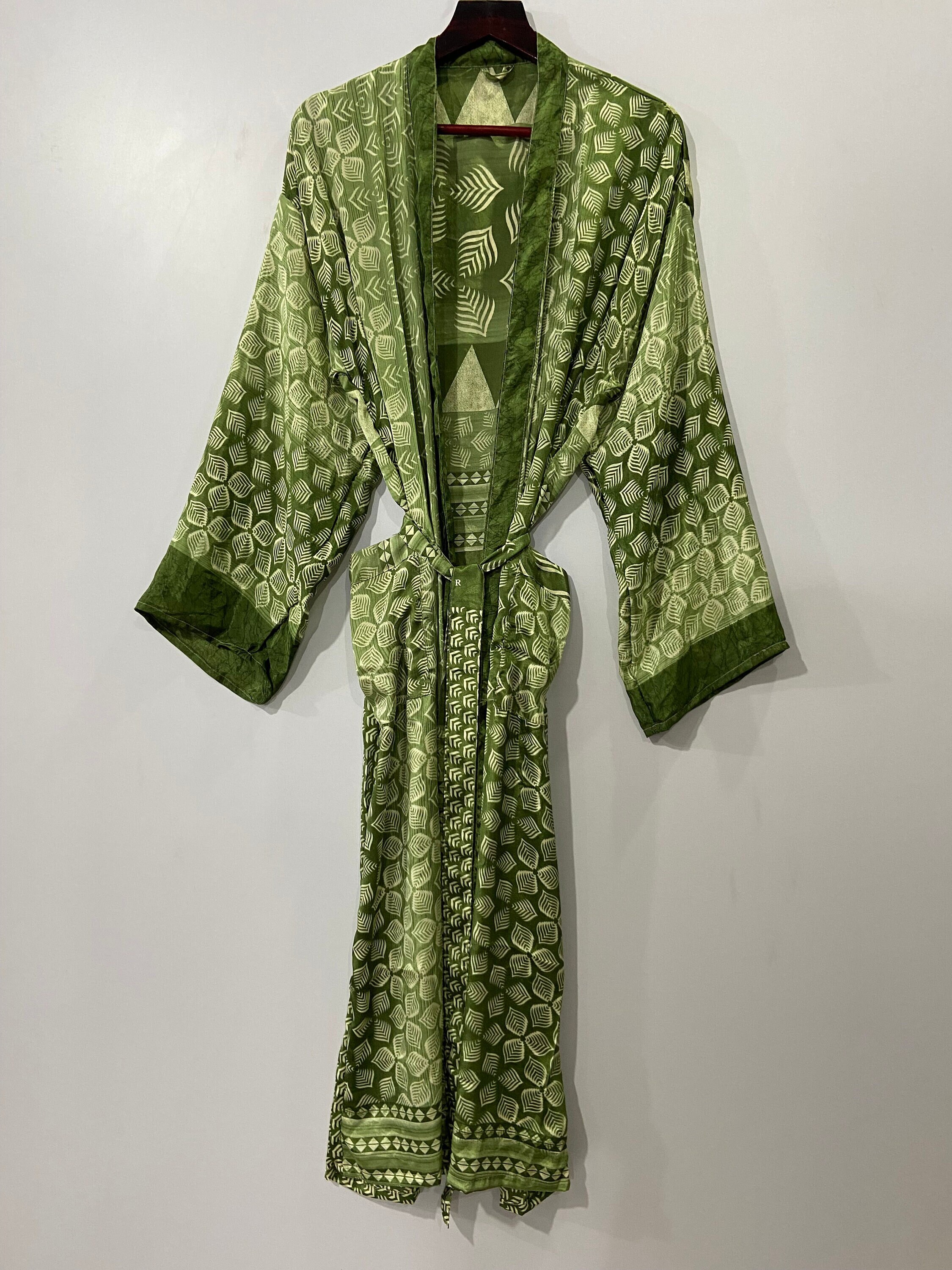 Indian Saree Kimono Night Wear Robes Bridal Party Robes Beach - Etsy