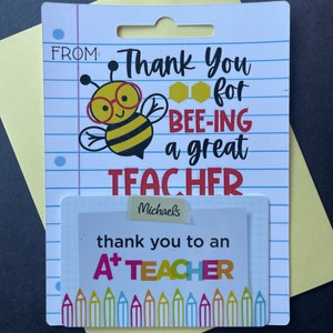 Personalized Teacher Gift Card Holder| Teacher Gift Card Holder ...