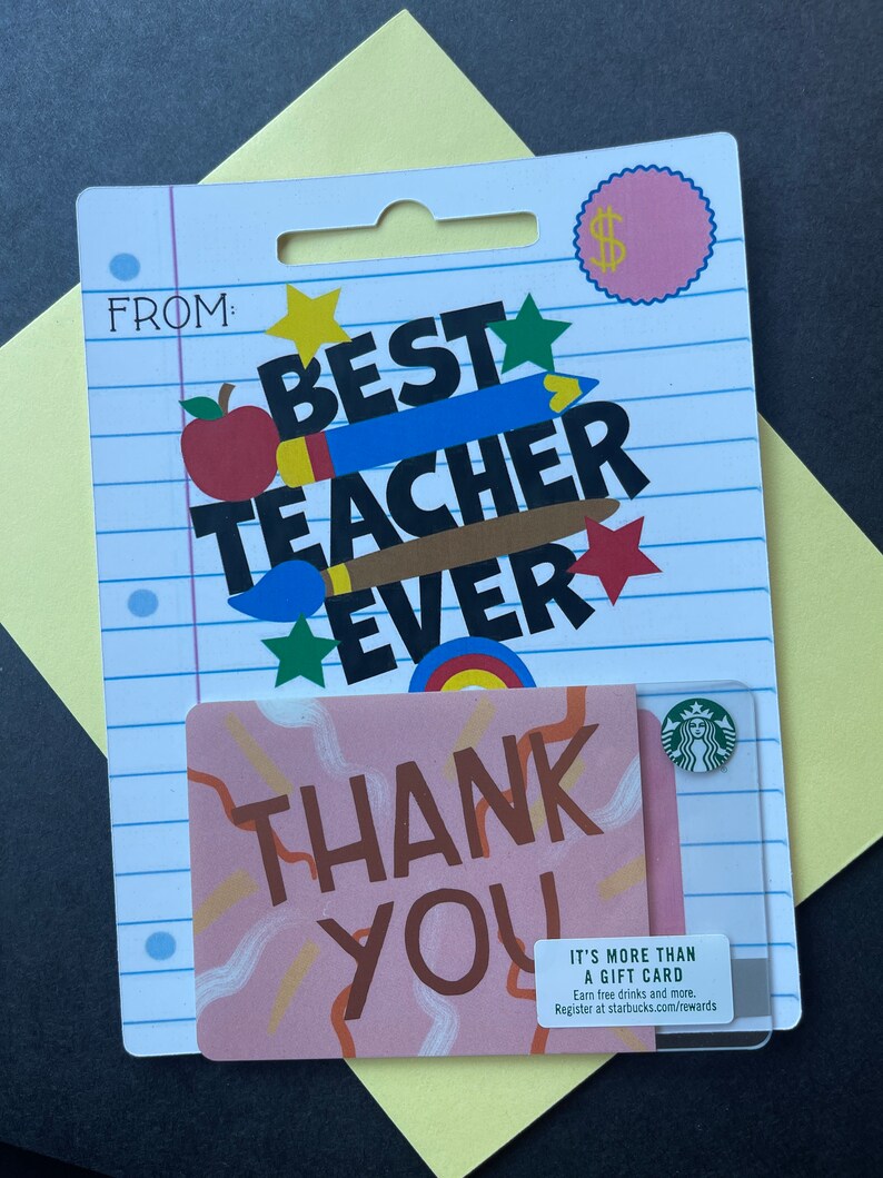 Personalized Teacher Gift Card Holder| Teacher Gift Card Holder ...