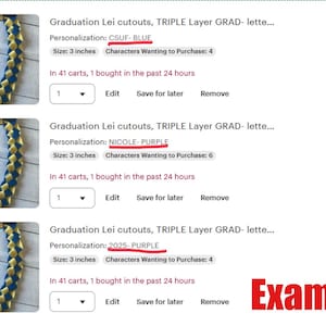 Custom Graduation Cutouts: Triple Layer NAME/ GRAD Letters/ YEAR, Cap ...