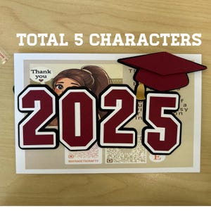 Custom Graduation Cutouts: Triple Layer NAME/ GRAD Letters/ YEAR, Cap ...