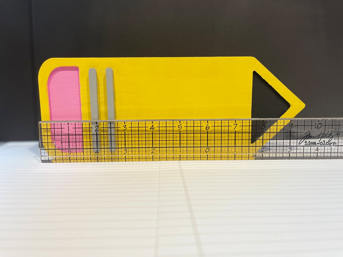 Personalized Teacher Wooden Pencil/apple Holder Desk/pen - Etsy