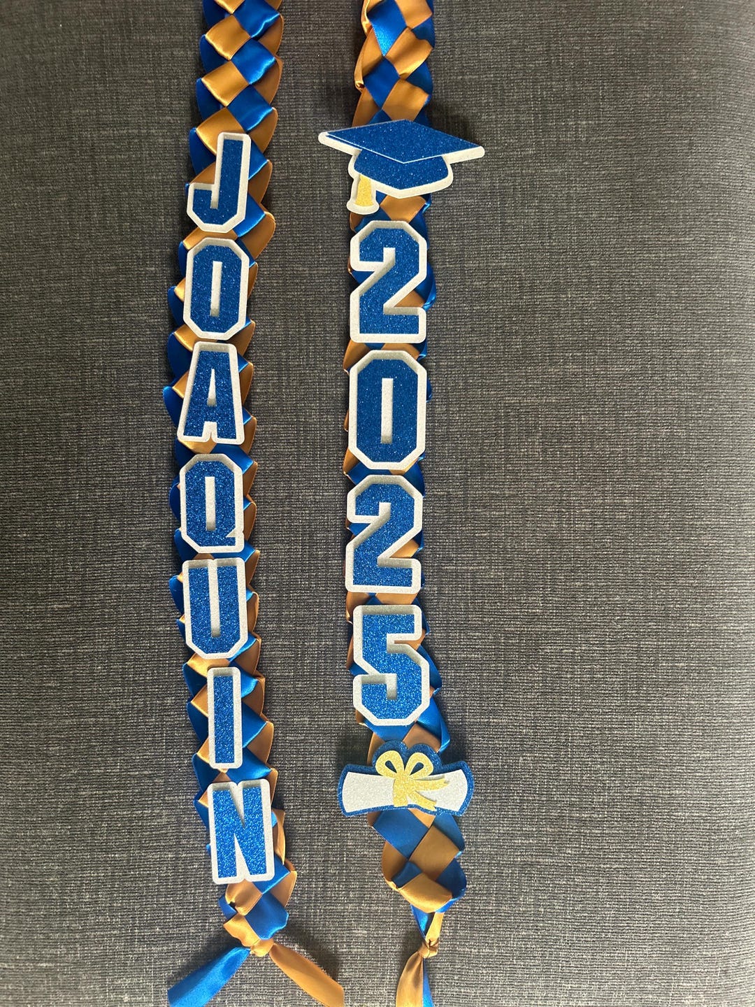 Glitter Double Layer Graduation Lei Cutouts, Grad/letters/numbers ...