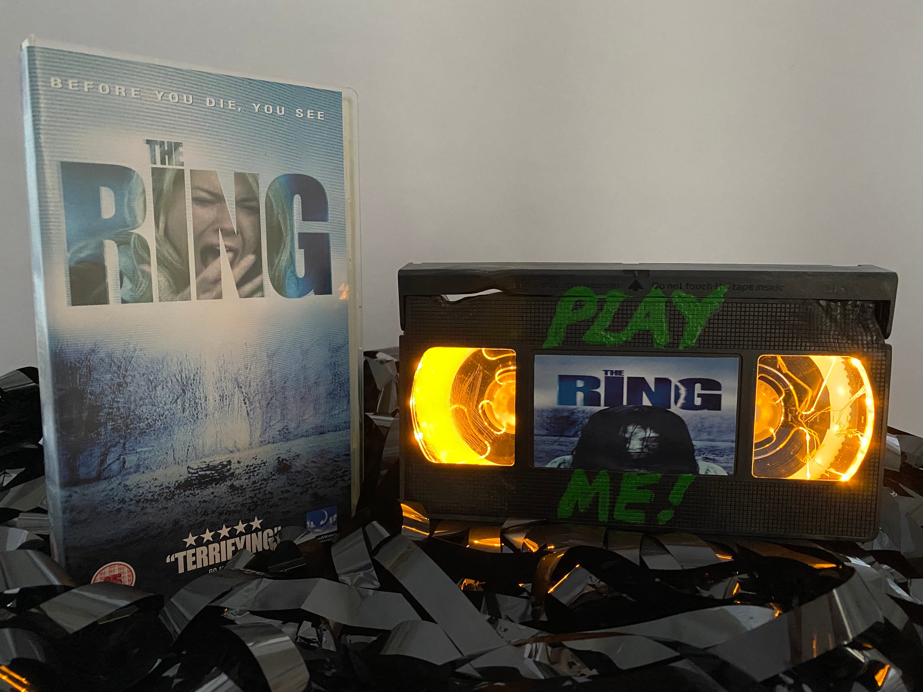 The Ring Horror VHS Lamp 90s Horror Movie Film a Great Gift | Etsy
