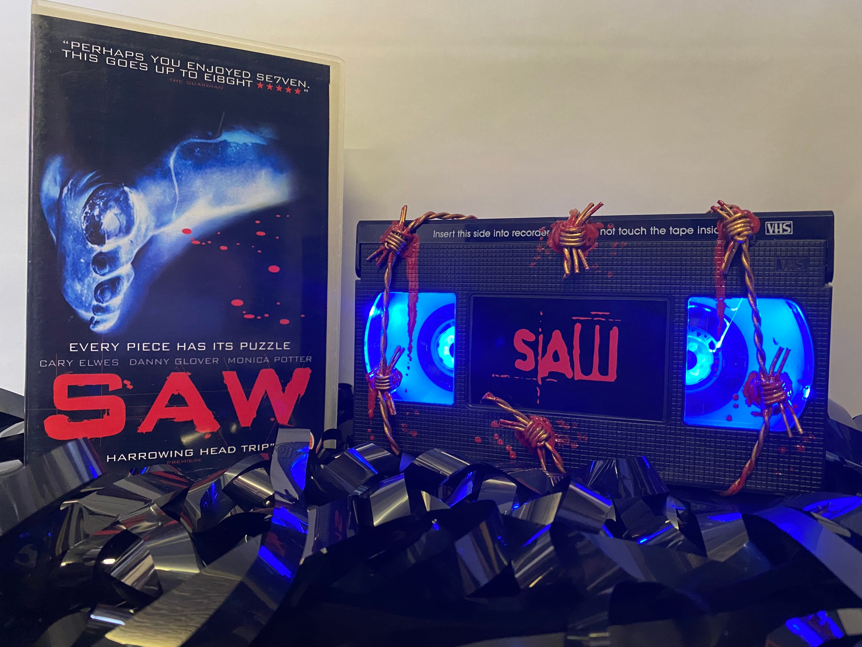 Saw Horror Movie VHS Video Lamp Horror Movie a Great Gift - Etsy UK