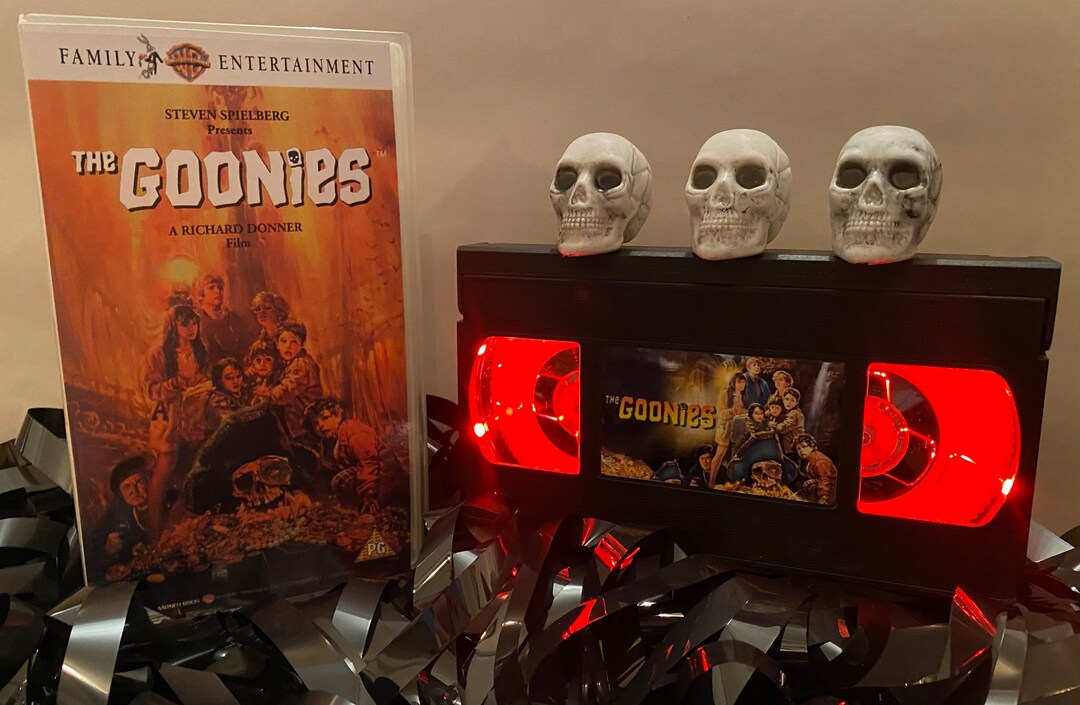 The Goonies Special Skull Edition VHS Video Lamp Adventure - Etsy