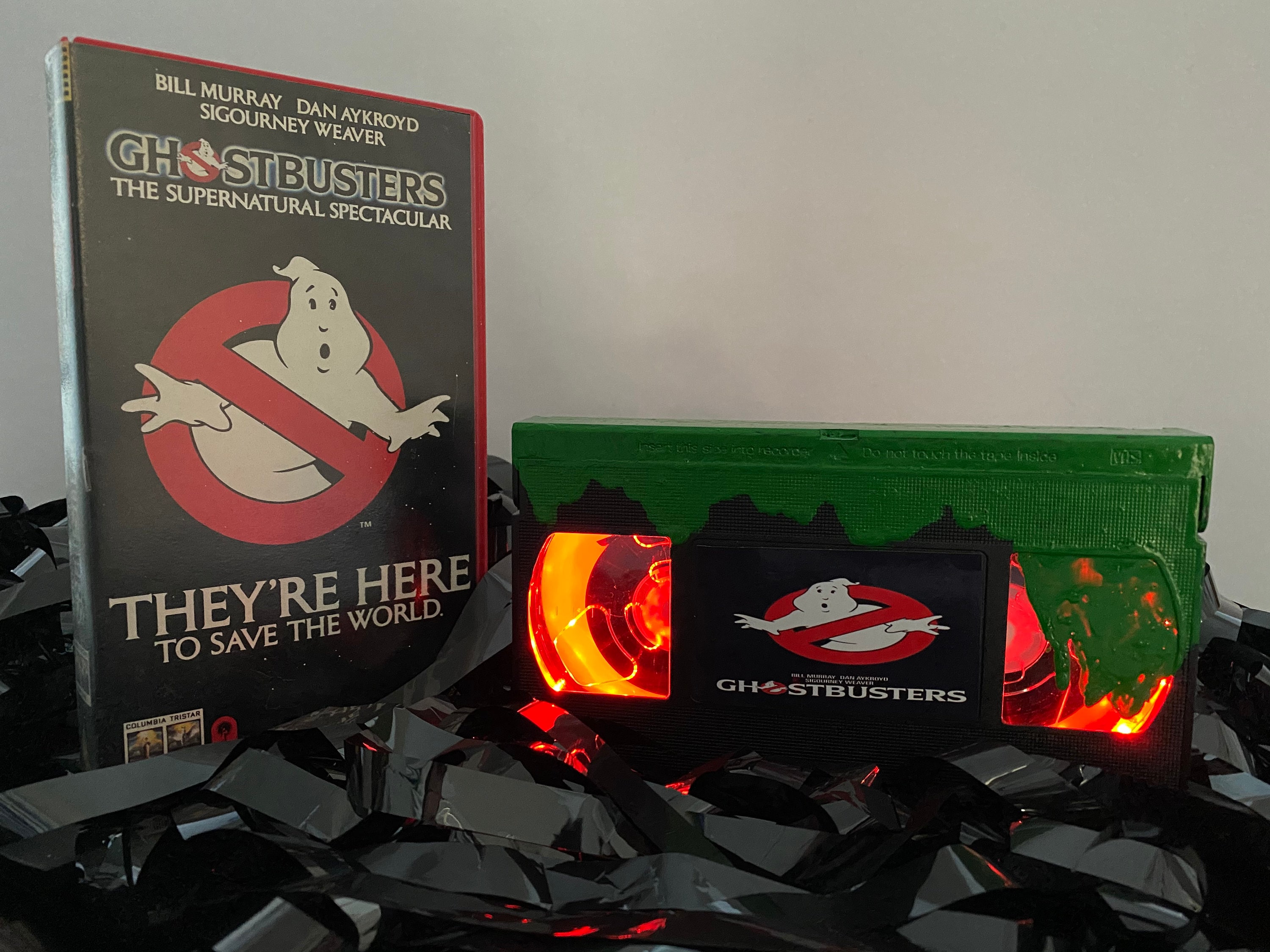 Deluxe Ghostbusters VHS Lamp, 80s Sci-fi Horror Movie, a Great Gift for ...