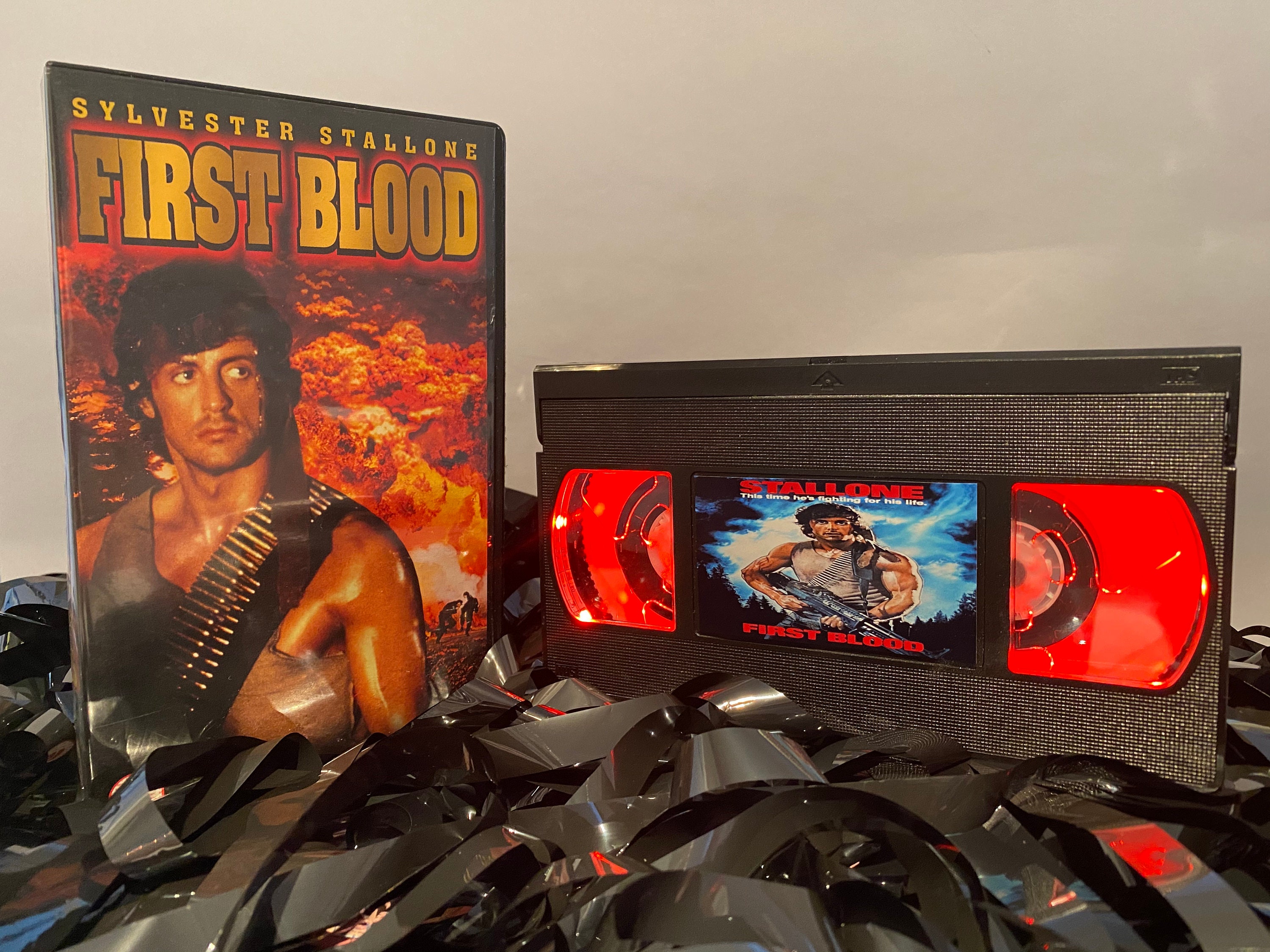 Rambo First Blood Video VHS Light Lamp, 80s Action Movie Film, a Great ...