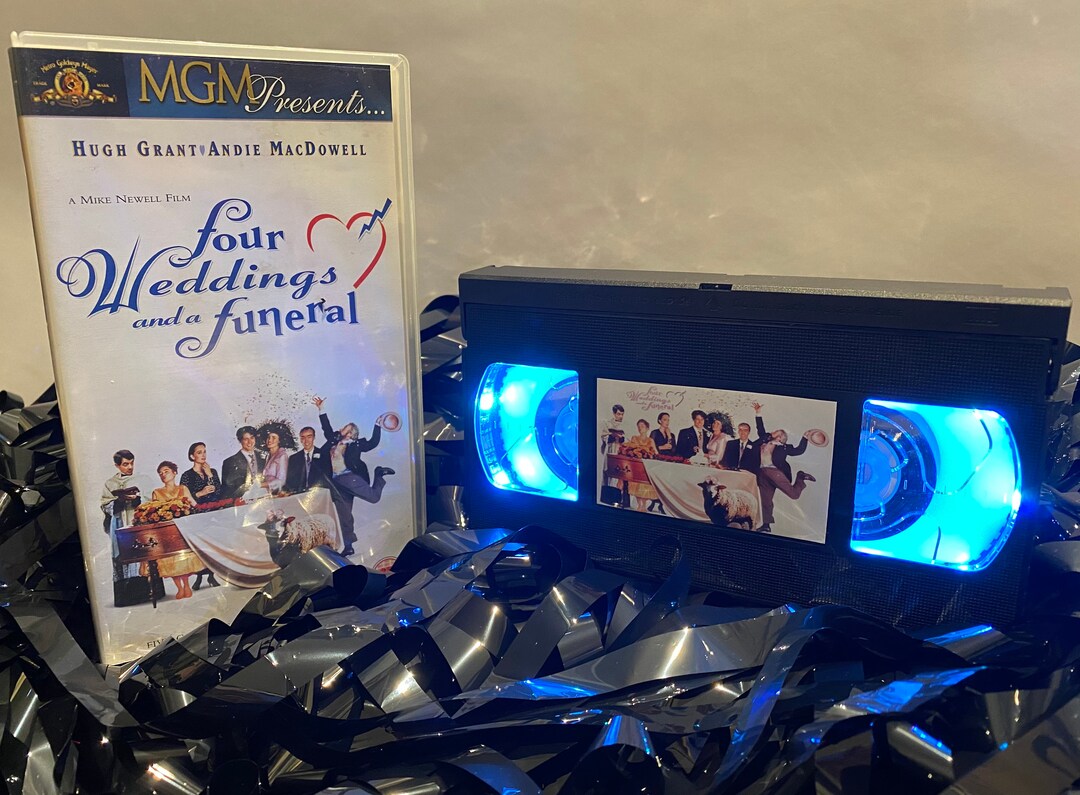 Four Weddings and a Funeral VHS Video Lamp, Great Retro Gift for Lovers ...