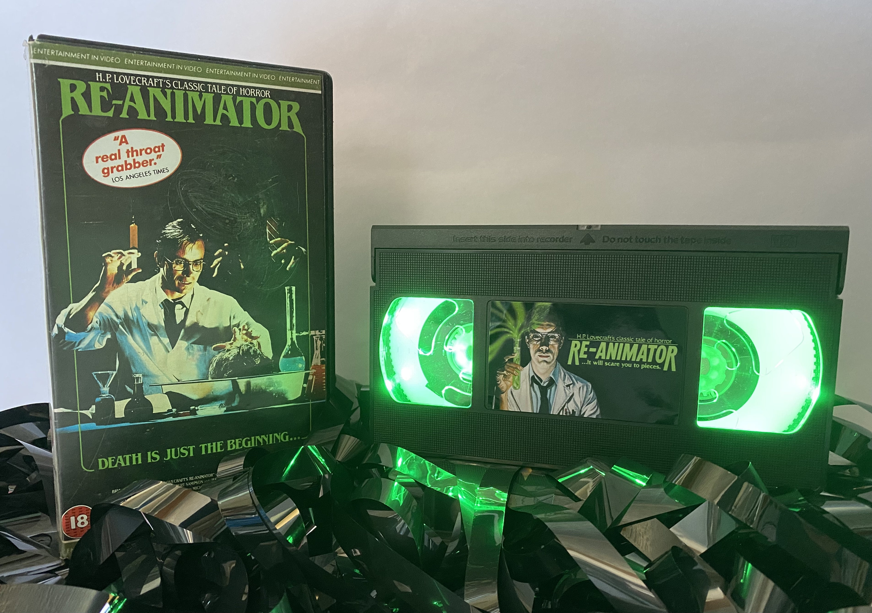 Re-animator Horror VHS Lamp, 80s Horror Movie Film, a Great Gift for ...