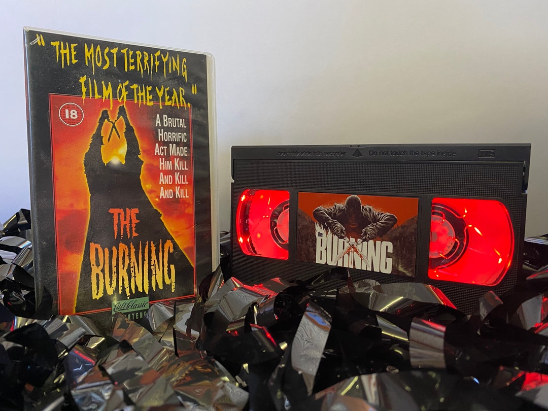 The Burning VHS Lamp, 80s Horror Movie Film, a Great Gift for Film ...