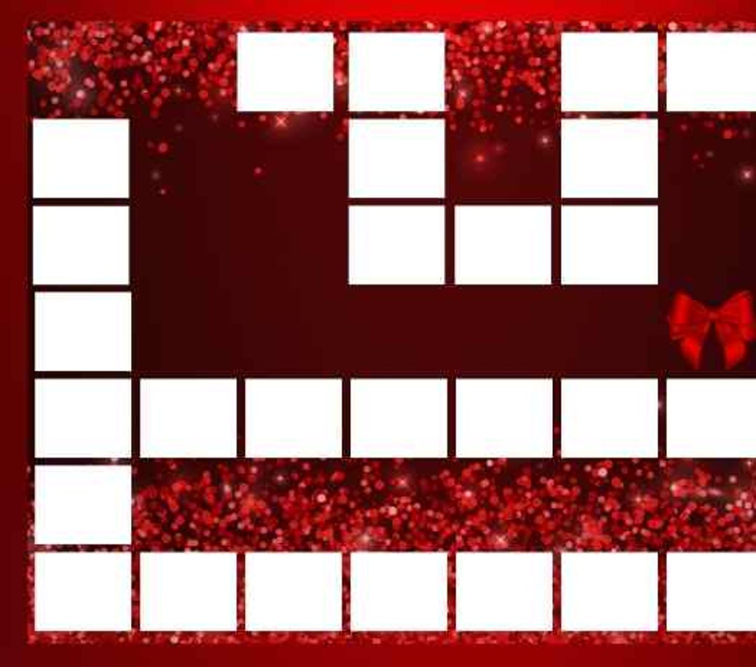 Red Game Board Digital Template. - Etsy