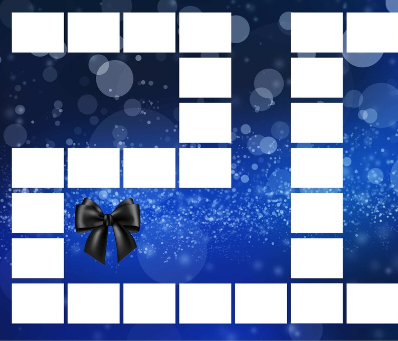 Blue Game Board Digital Template. - Etsy