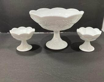 Glass Compote Set | Etsy