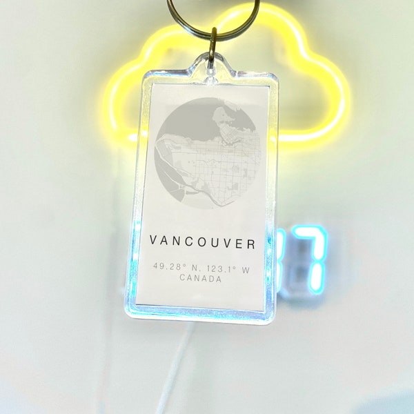 Custom Map Keychain - Etsy