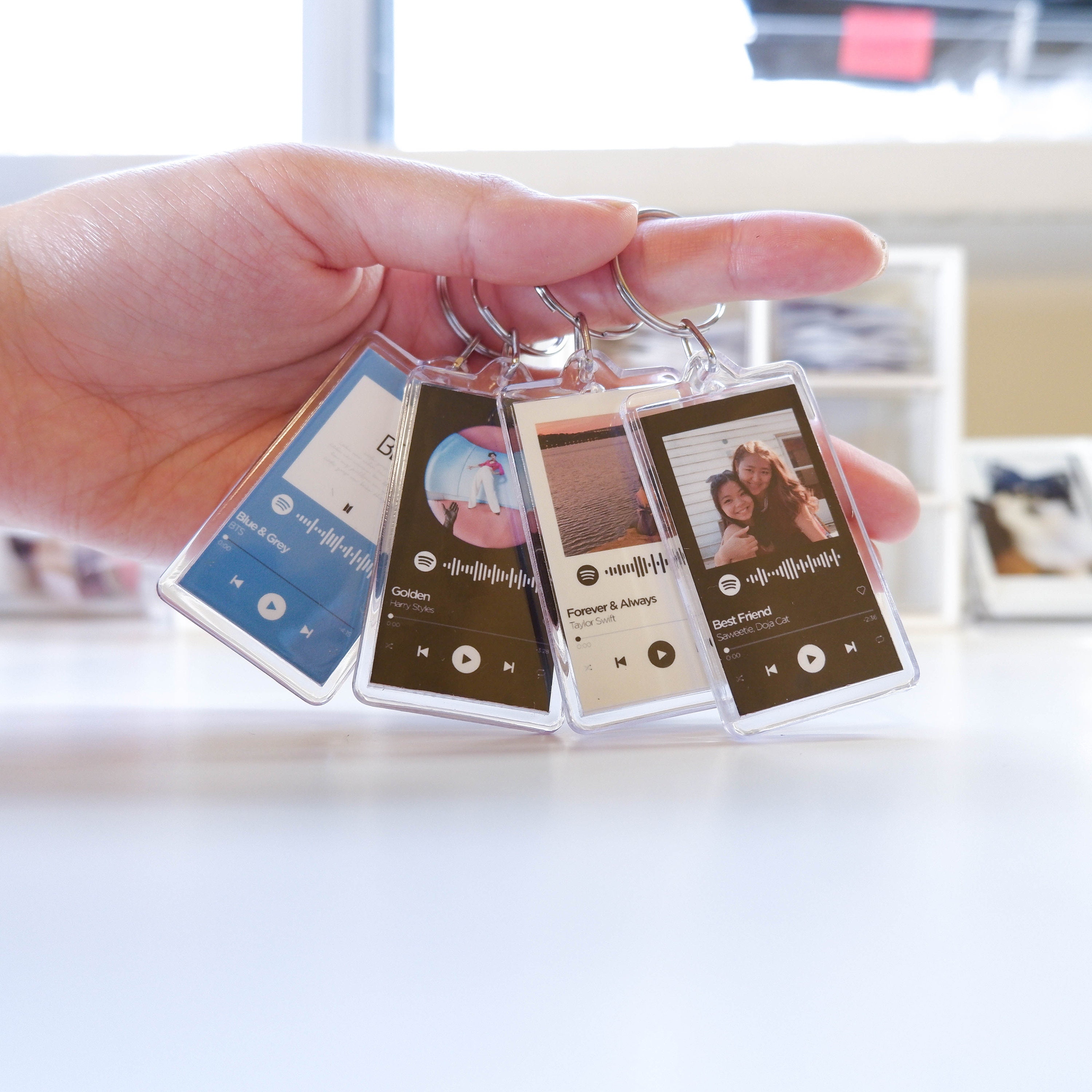 Custom Spotify Keychain | Etsy