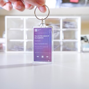 Custom Apple Music Lyrics Keychain Your Song, Your Lyrics, Uniquely ...
