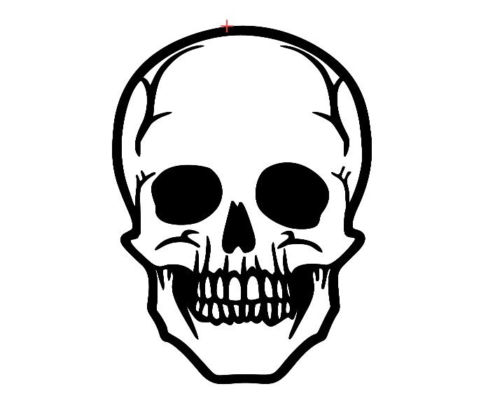 Vampire Skull SVG File - Etsy
