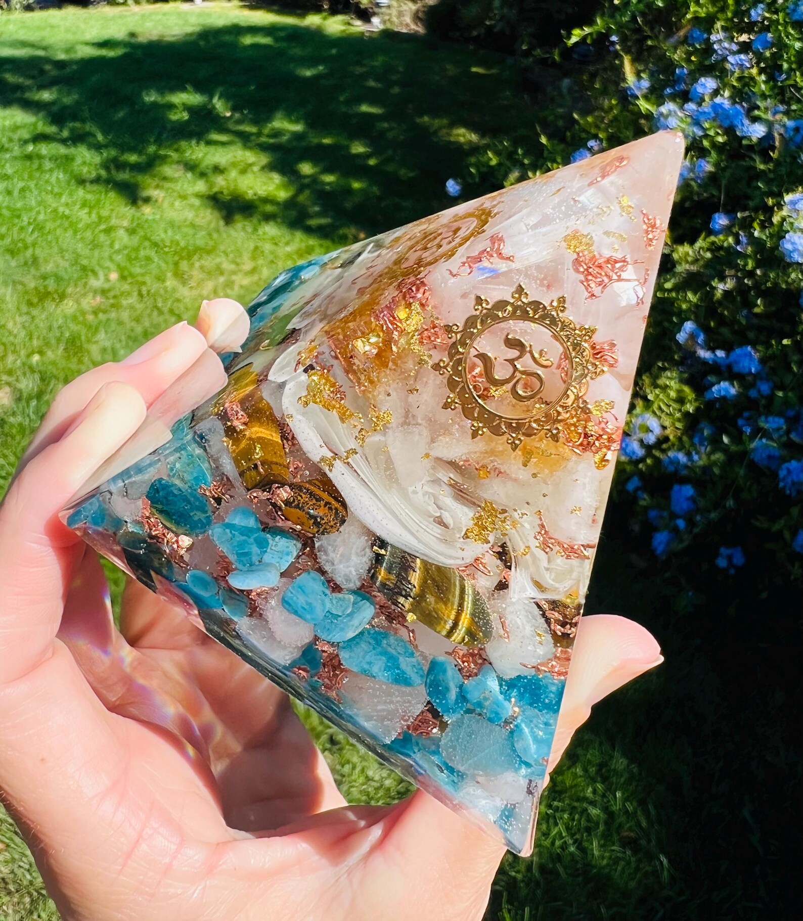 Orgone EMF Protection Pyramid, Om Symbols, Energetic Protection ...