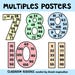 Pastel Multiples Skip Counting Posters Classroom Decor 0-12 - Etsy