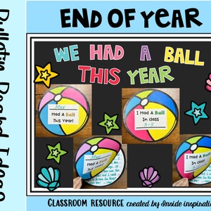 Beach Ball End of Year Bulletin Board Kit (PDF Pattern) - Etsy