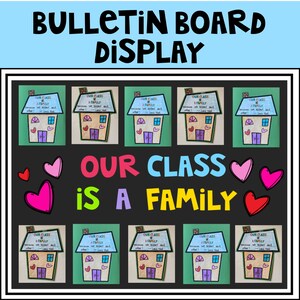 Our Class is a Family Book Companion Activity Bulletin Board Idea for ...