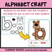 Alphabet Letter Crafts Printables Lower Case Letters A-z Bulletin Board ...