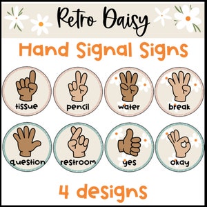 Retro Boho Daisy Themed Calming Color Classroom Decor Bundle Editable ...