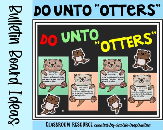 Do Unto Otters Manners Classroom Community Writing Craftivity - Etsy