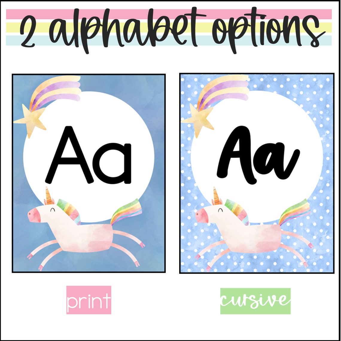 Rainbow Unicorn Classroom Decor Unicorn Theme Classroom - Etsy