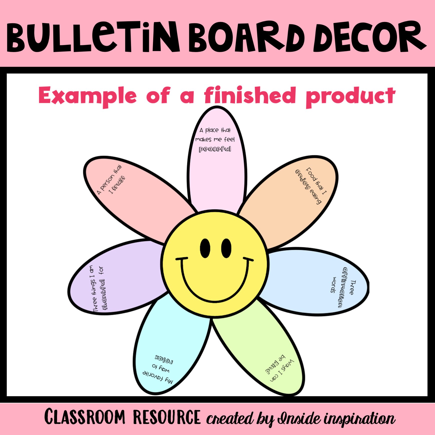 SEL Bulletin Board Idea Flower Themed - Etsy