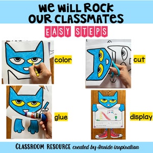Pete the Cat: Rocking in My School Shoes Craftivity Craft Bulletin ...