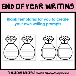 End of Year Bulletin Board This Year Was Sweet Writing Craft- Pineapple ...