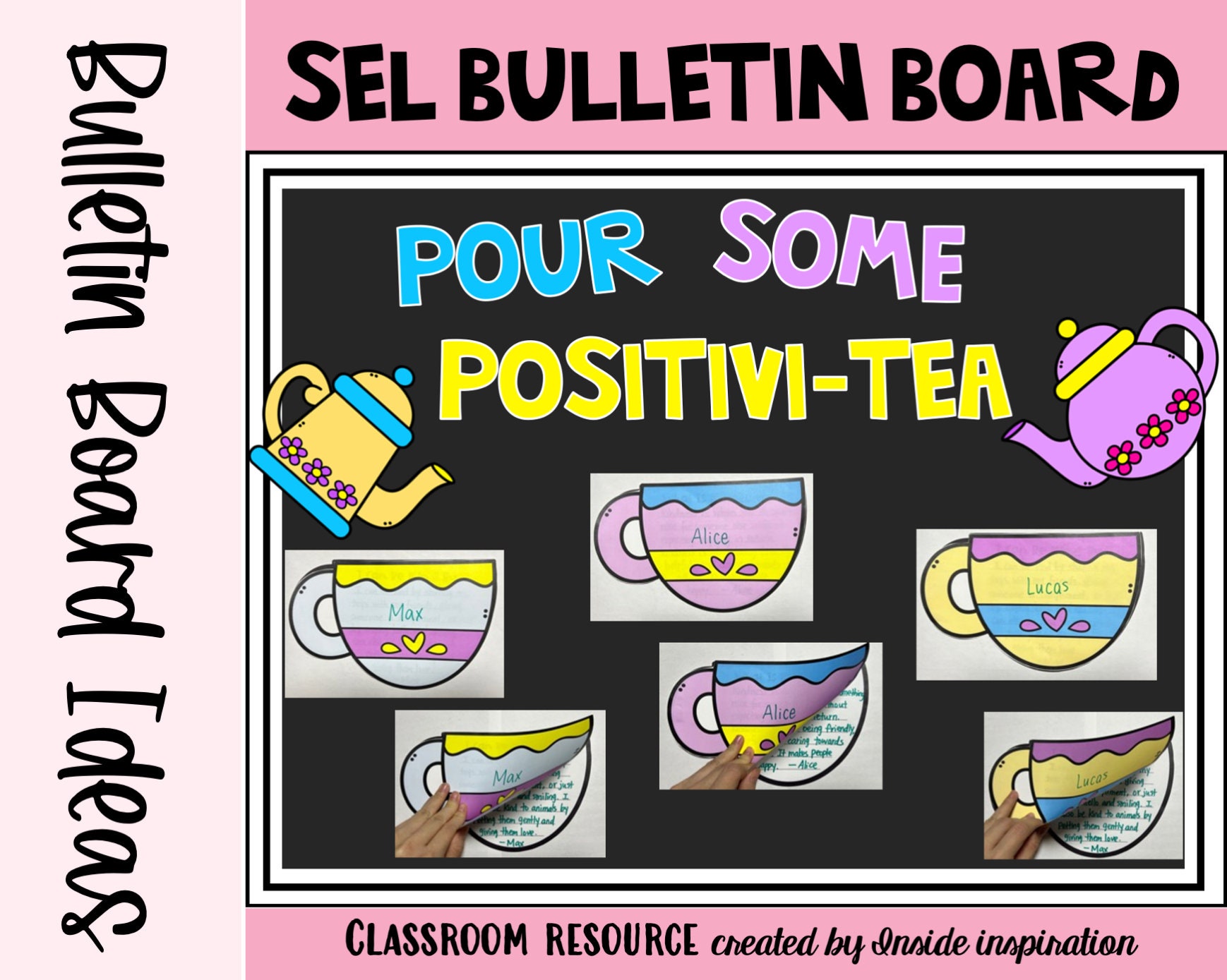 Pour Some Positivity Kindness SEL Bulletin Board Idea - Etsy