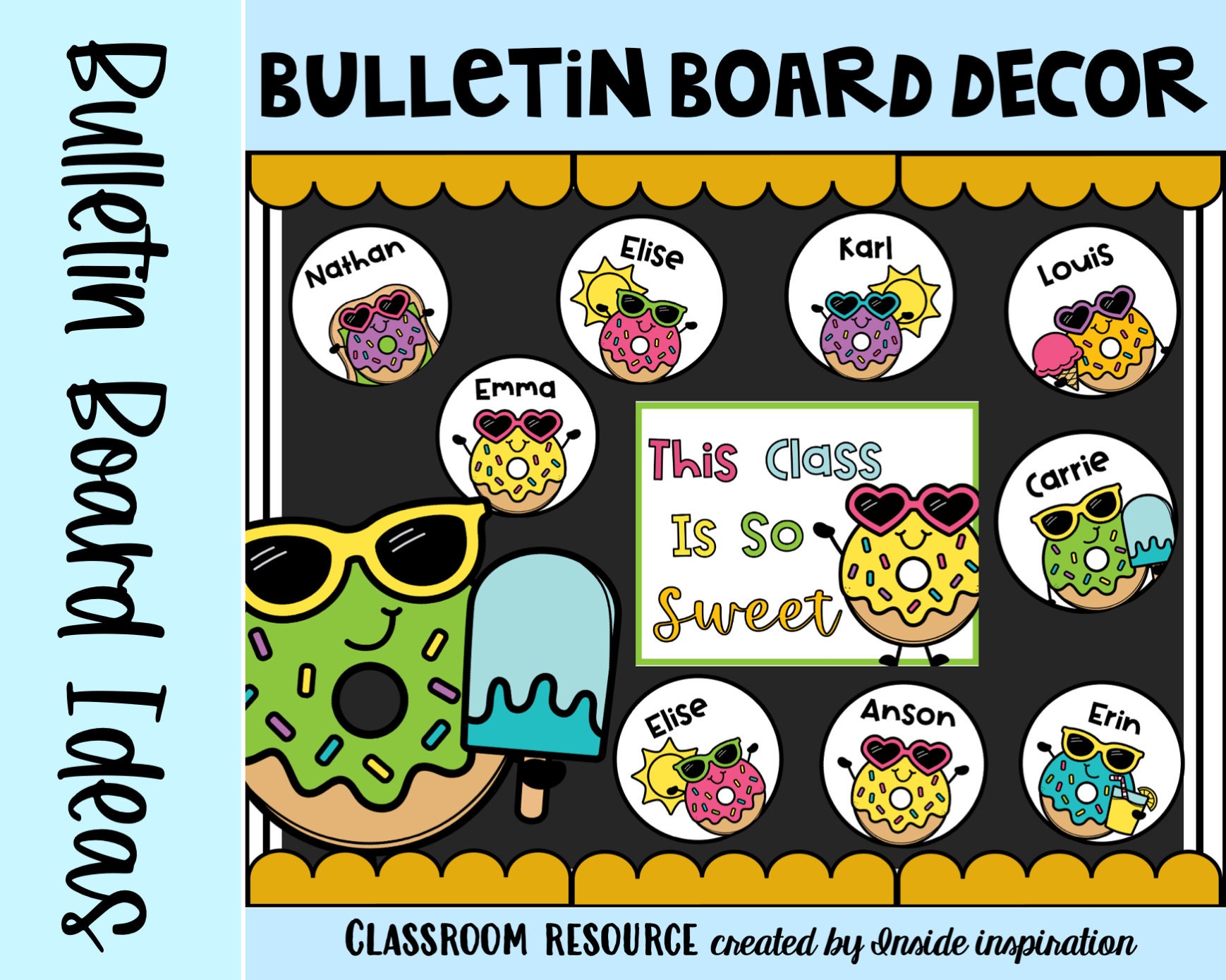 Back to School Bulletin Board Idea This Class is so Bright/so Sweet ...