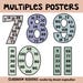 Boho Multiples Skip Counting Posters Classroom Decor 0-12 - Etsy
