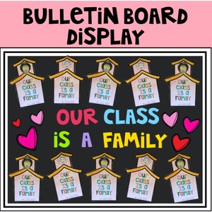 Our Class is a Family Flipbook Craftivity Writing Activity Bulletin ...