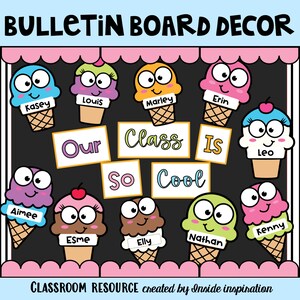 Summer Bulletin Board Our Class is so Cool Classroom Door Decor - Etsy