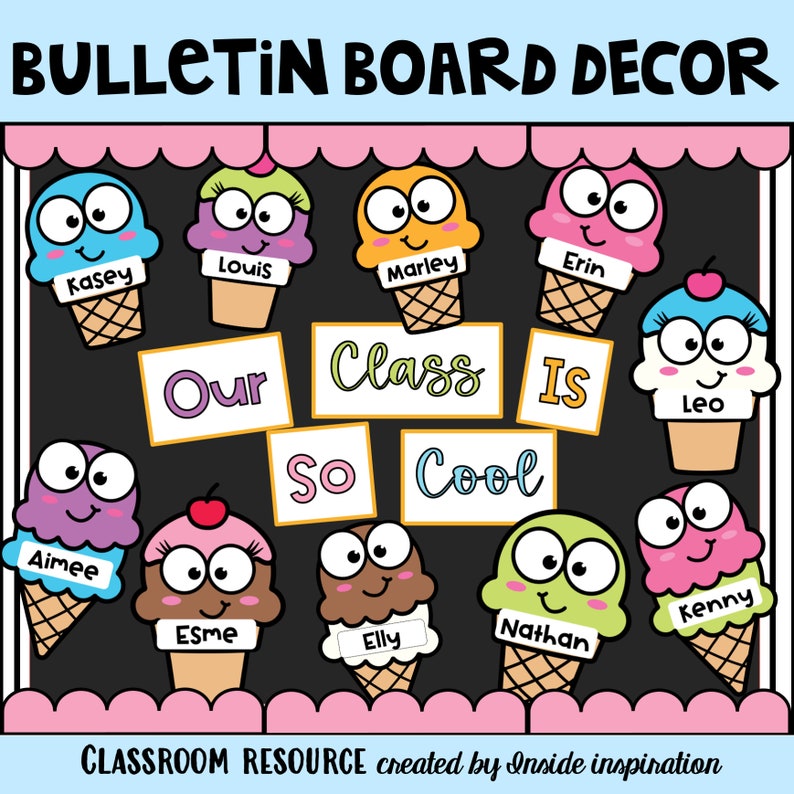 Summer Bulletin Board Our Class is so Cool Classroom Door - Etsy