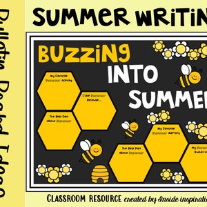 Buzzing Into Summer Bee-themed Summer Craftivity Bulletin Board Idea - Etsy