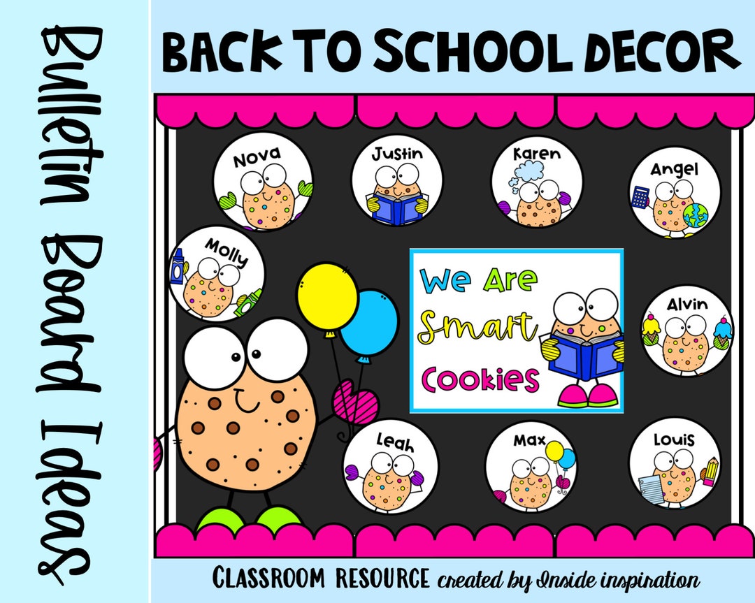 Back to School Bulletin Board Idea Smart Cookies Door Decor -september ...