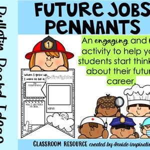 Back to School Future Jobs Pennants When I Grow Up, I Want to Be___ - Etsy