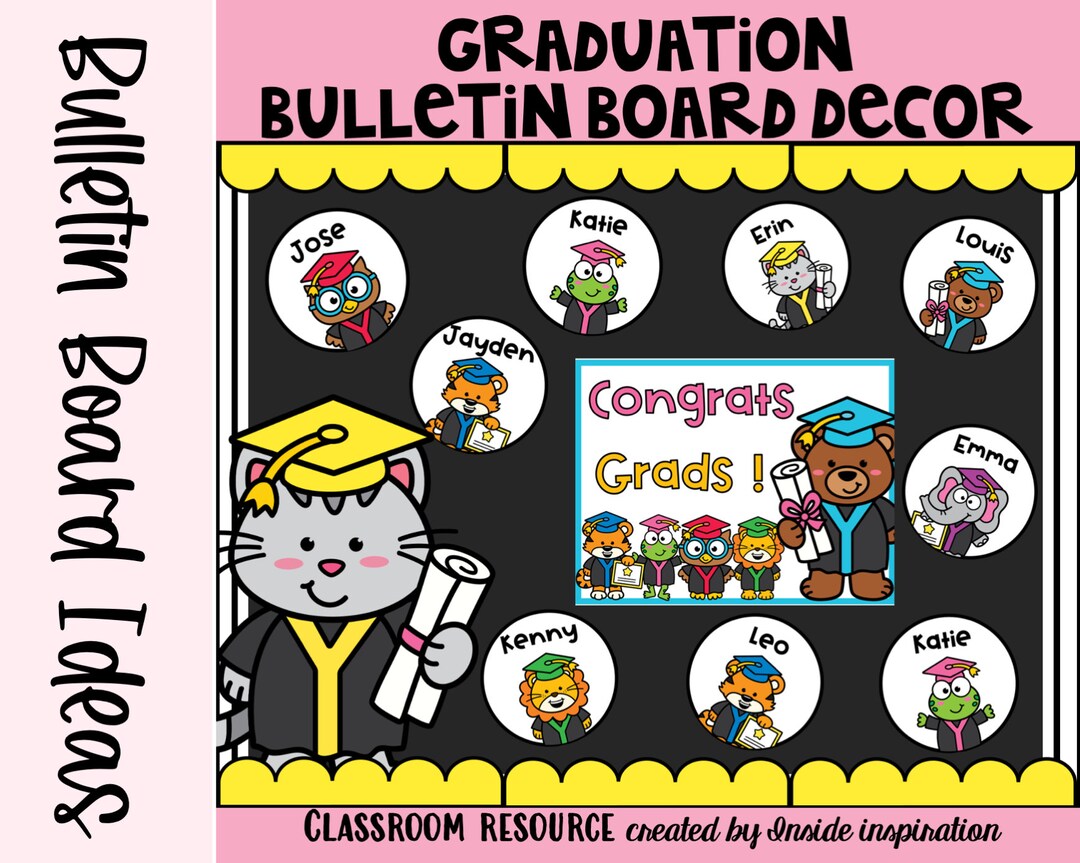 Graduation Animal-themed Bulletin Board Display Door Decor - Etsy