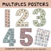 Boho Multiples Skip Counting Posters Classroom Decor 0-12 - Etsy