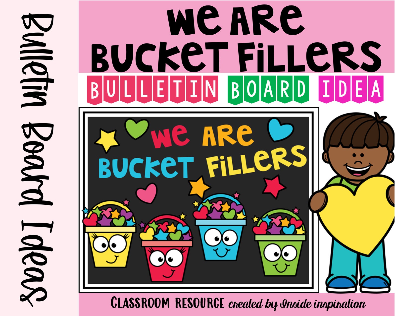 We Are Bucket Fillers Kindness Writing Bulletin Board Kit - Etsy