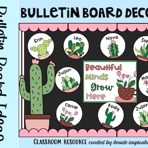 Back to School Bulletin Board Decor: Plant Theme (digital Download) - Etsy